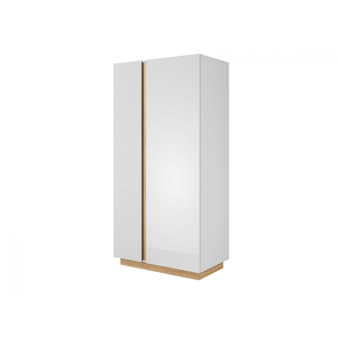 Riidekapp Clair (valge/tamm)